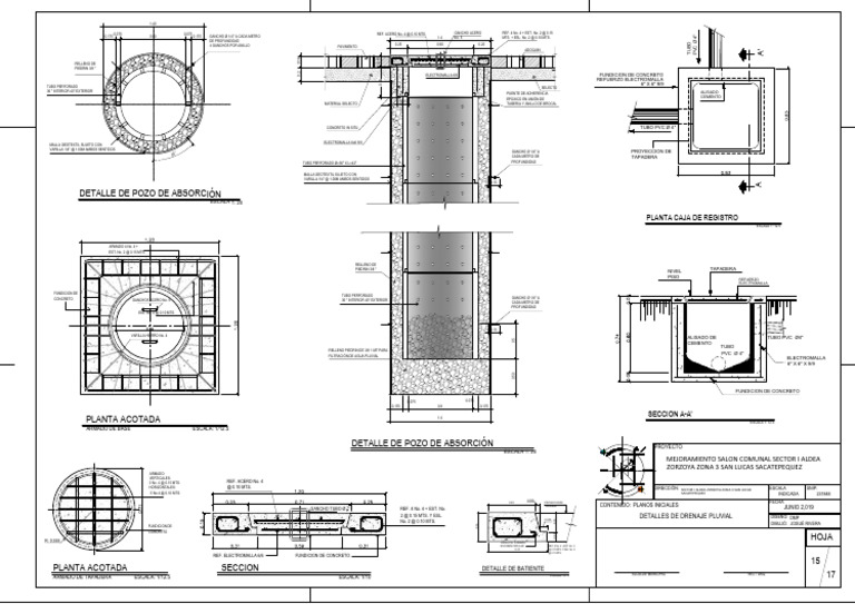 Plano Pozo Absorcion | Descargar gratis PDF | Construyendo tecnología ...