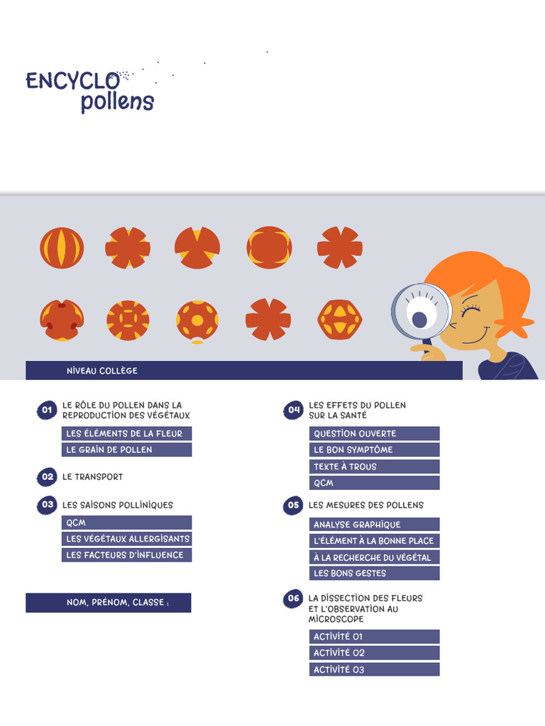 Pollen et Allergies : Guide Collège | PDF | Pollen | Allergie
