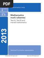 2019 KS2 Maths Test Mark Schemes | PDF | Decimal | Multiplication