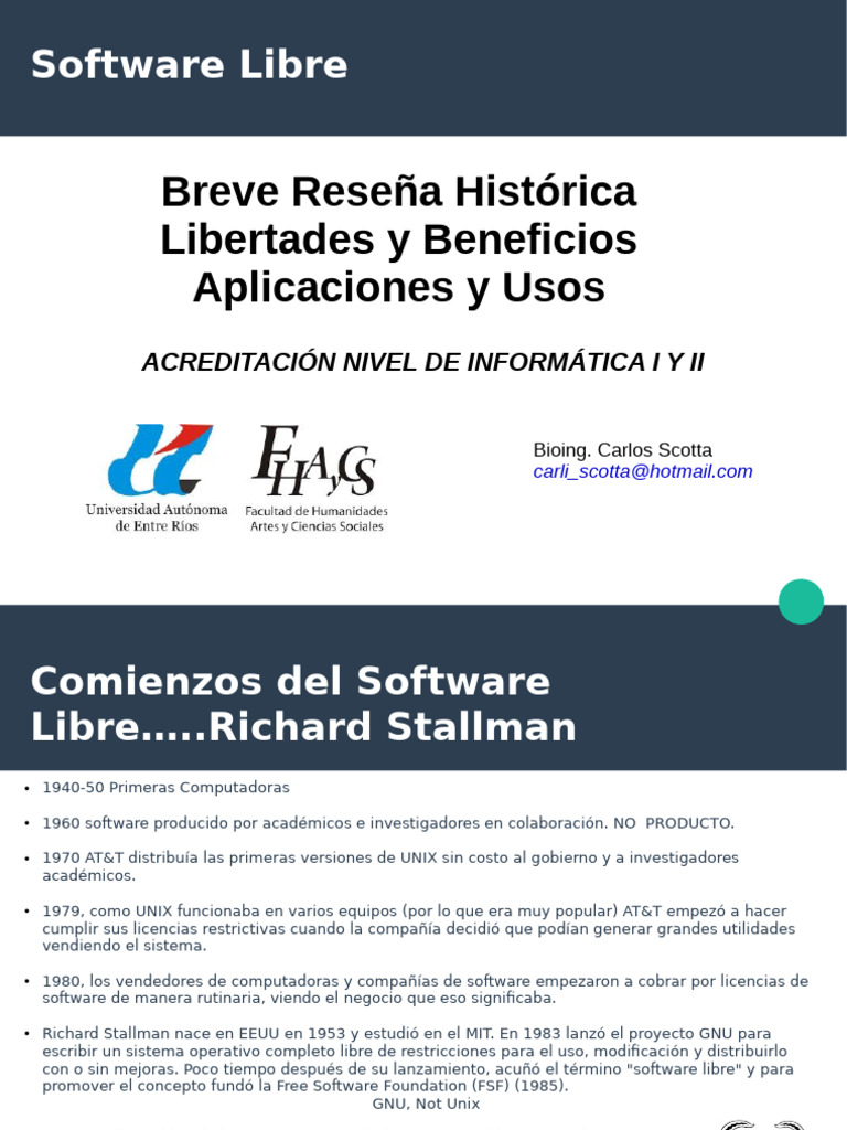 Clase Software Libre | PDF | Software libre | Informática