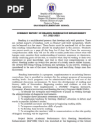 Narrative Report on Reading Intervention | PDF | Reading Comprehension ...
