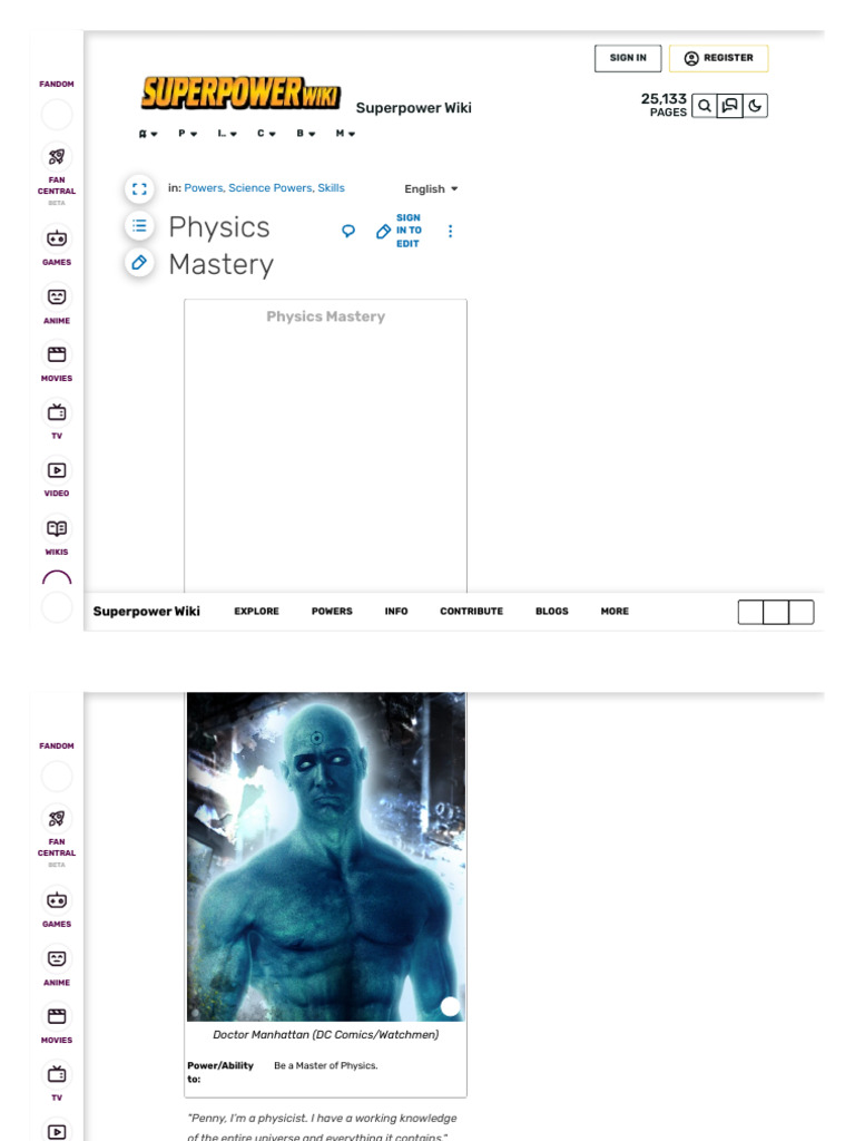 Physics Mastery - Superpower Wiki - Fandom | PDF | Physics | Fandom Physics Mastery - Superpower Wiki - Fandom | PDF | Physics | Fandom