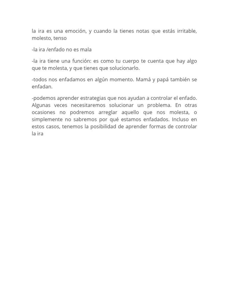 actividades para trabajar el enojo | PDF