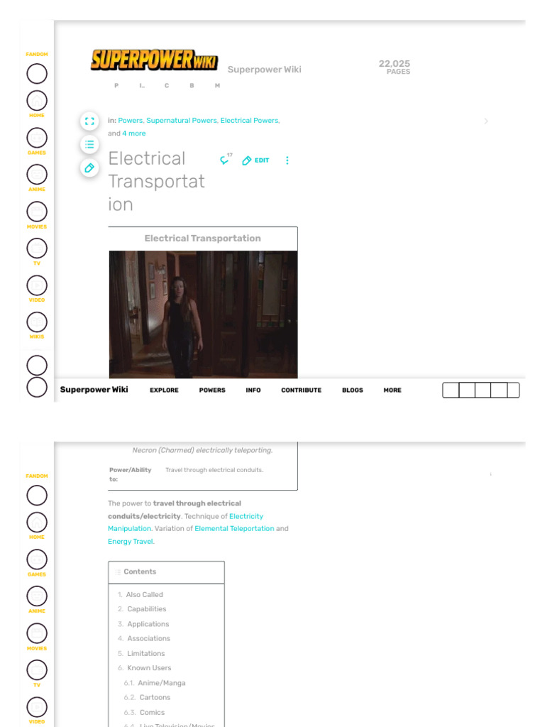 Electrical Transportation - Superpower Wiki - Fandom | PDF | Young Adult