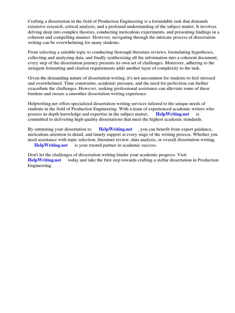 Dissertation Topics Production Engineering | PDF | Engineering | Supply Chain