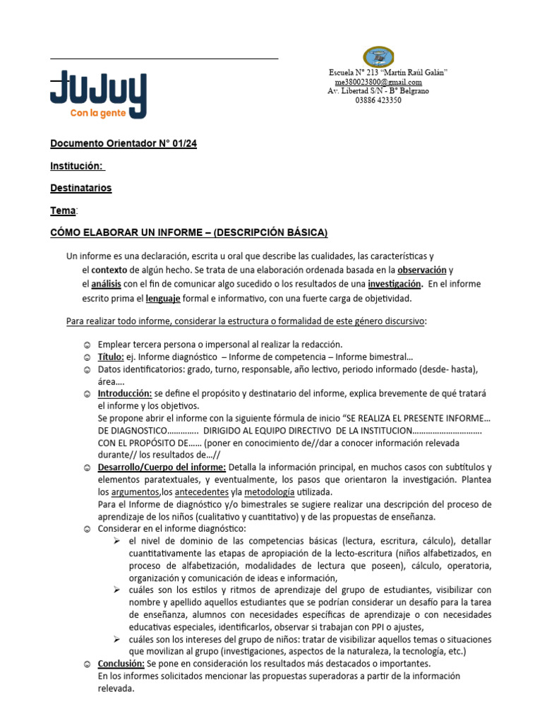 Guía para Elaborar Informes Efectivos | PDF | Literatura | Aprendizaje