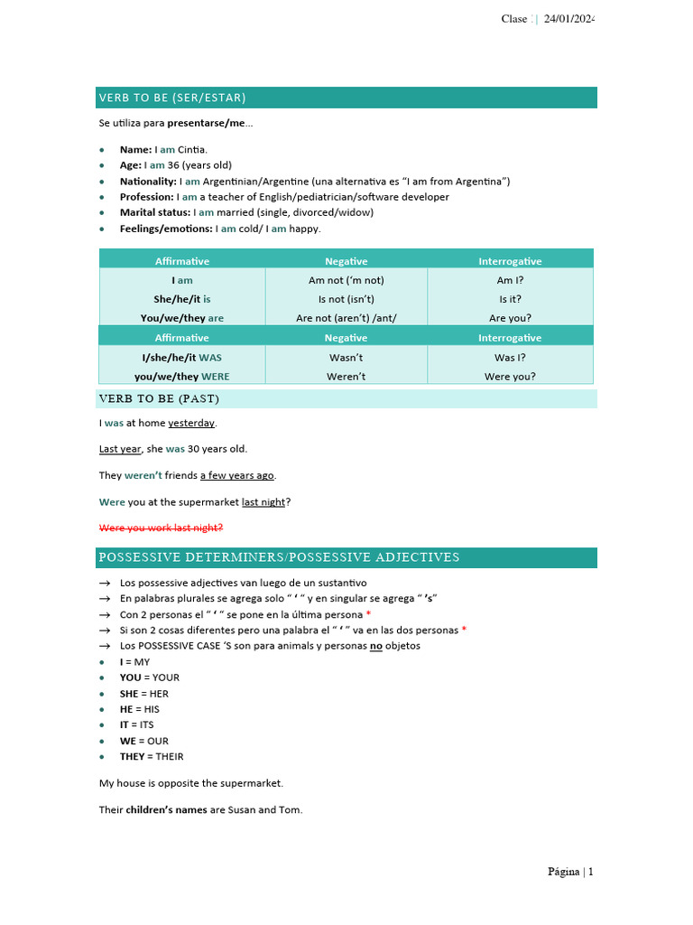 Clase 1 INGLES CIAO | PDF | Linguistic Typology | Linguistics
