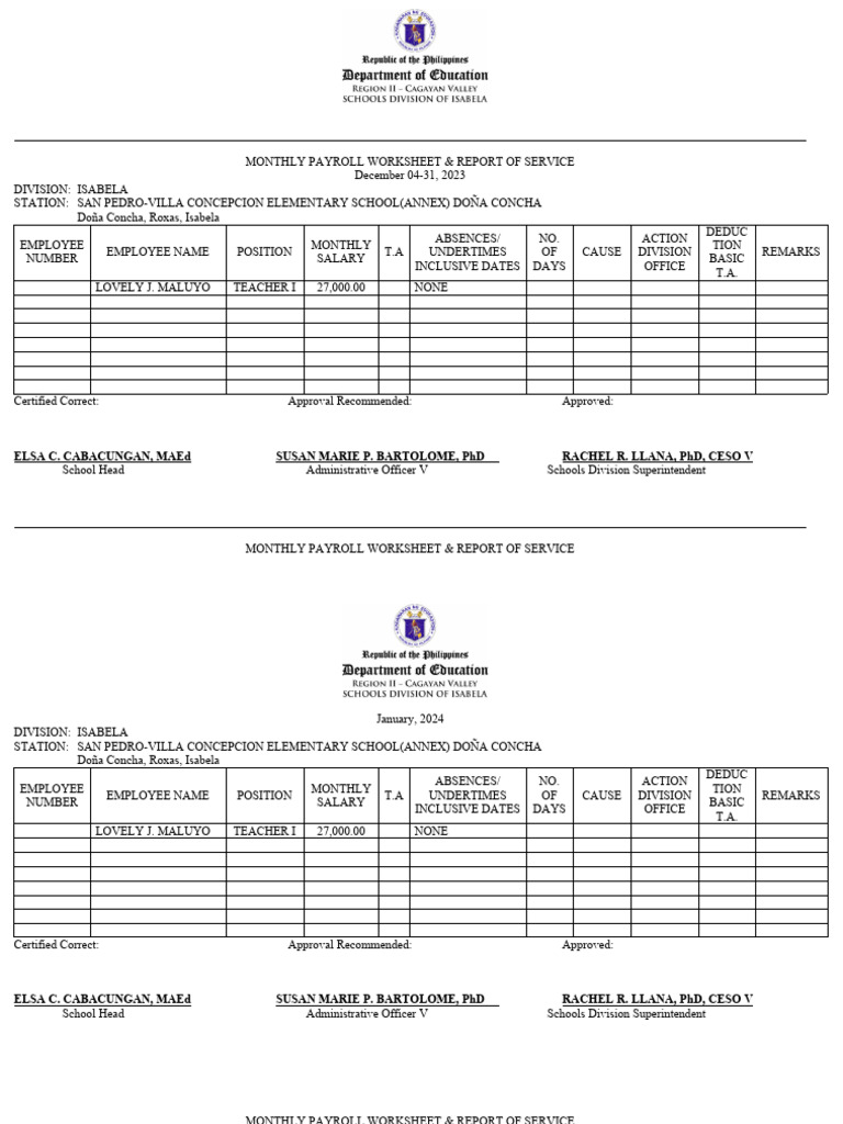 01 30 2024 Form 7 Lovely Maluyo | PDF 01 30 2024 Form 7 Lovely Maluyo | PDF