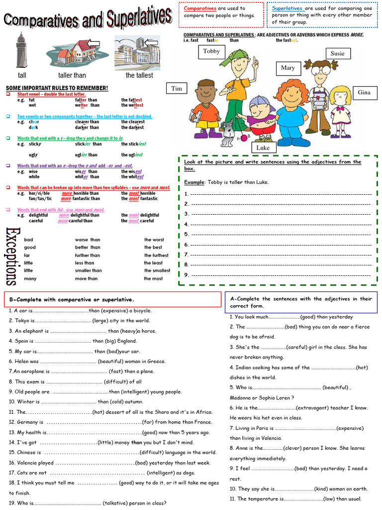 Comparatives and Superlatives Grammar | PDF | Linguistics | Languages