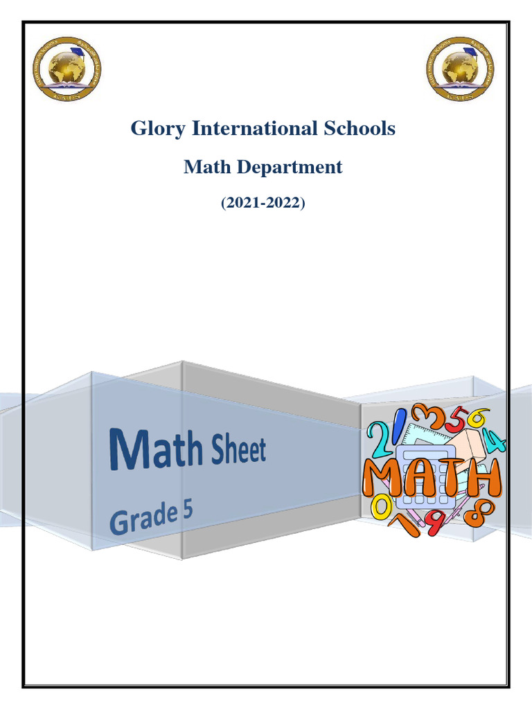 G5 Math Sheet T1 | Download Free PDF | Algebra | Number Theory