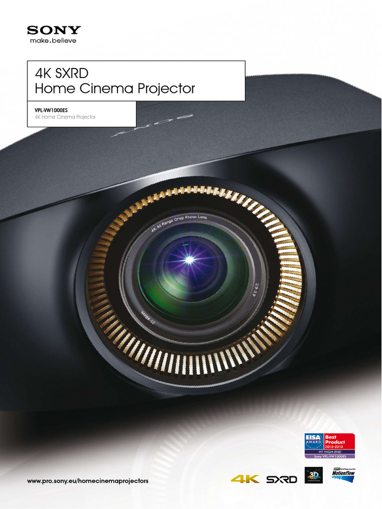 Sony 4K Projector | Download Free PDF | Filmmaking | Imaging