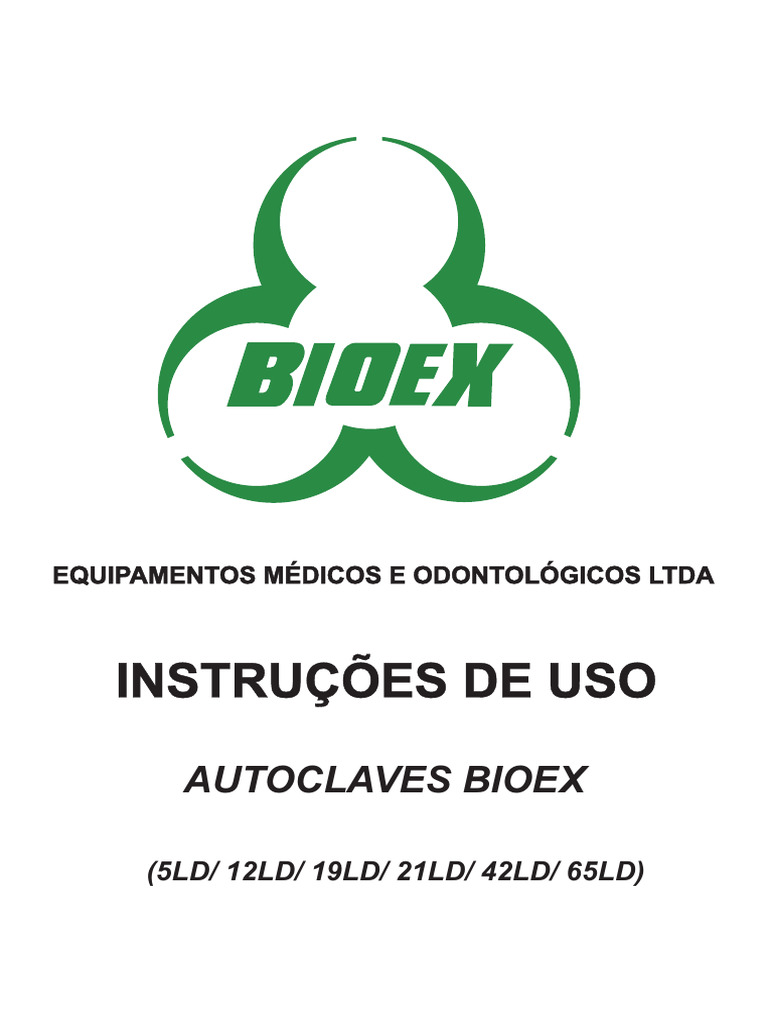 Bioex - Manual Autoclave Digital | PDF | Esterilização (Microbiologia)