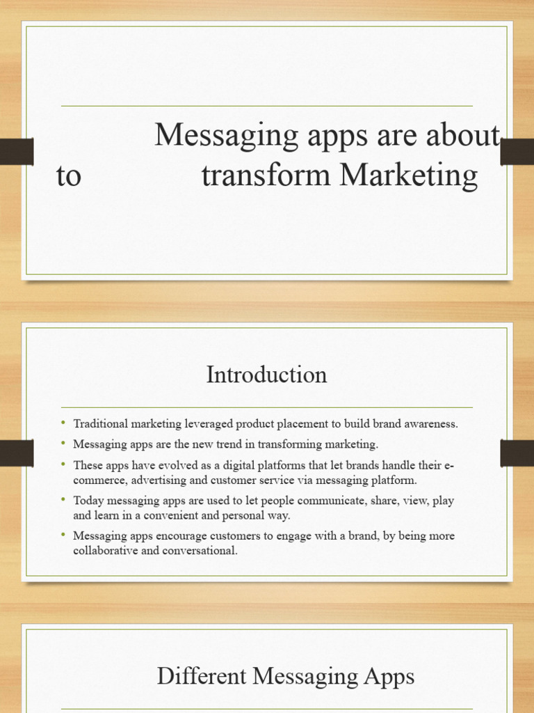 Chat and Messaging Apps 8772792 | PDF | Instant Messaging | Mobile App