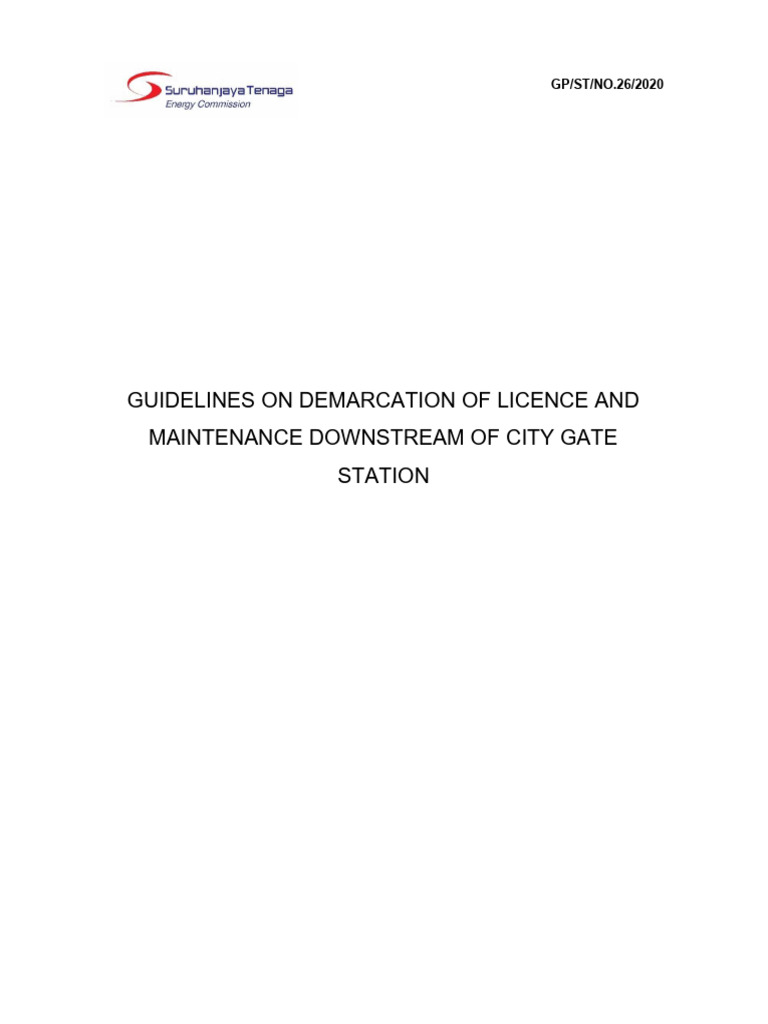 FINAL_-_Guidelines_on_Demarcation_of_License_Maintenance_Downstream_of_City_Gate_Station | PDF ...