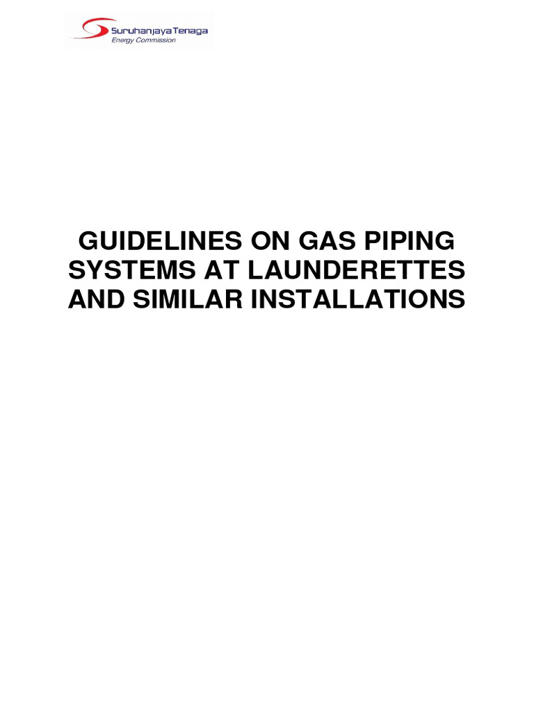 Guidelines in Gas Piping Systems at Launderettes and Similar ...