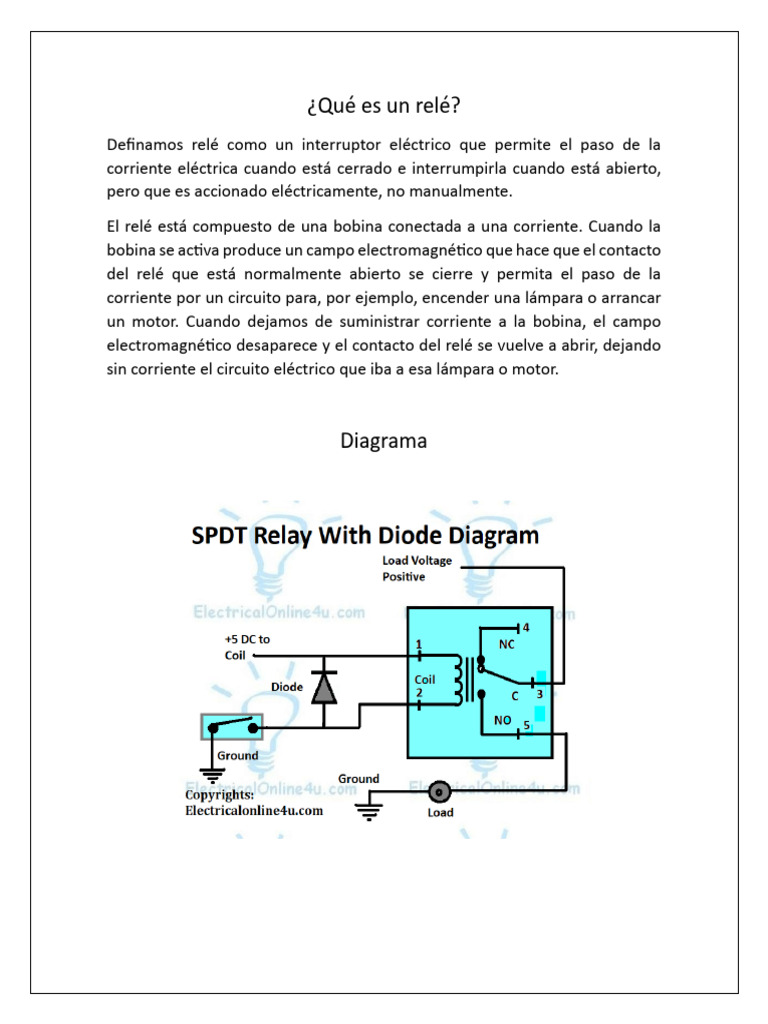 Qué es un relé | PDF