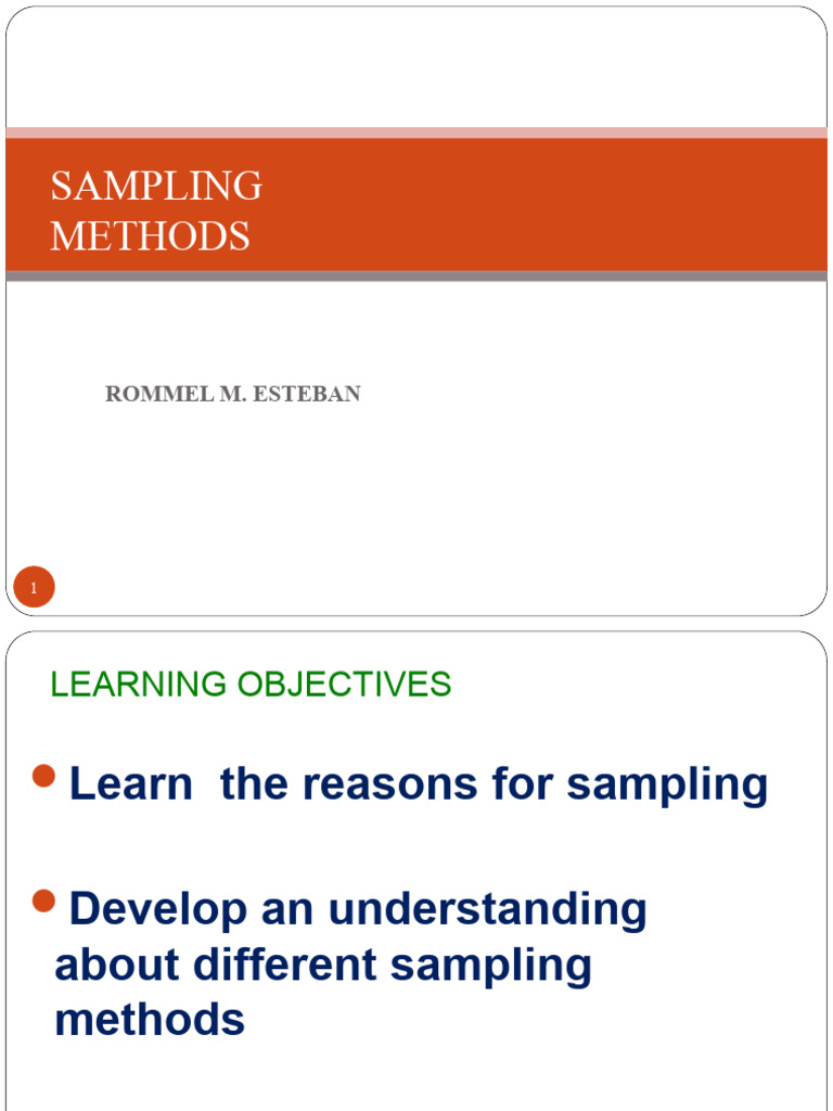 Random Sampling | PDF | Sampling (Statistics) | Stratified Sampling