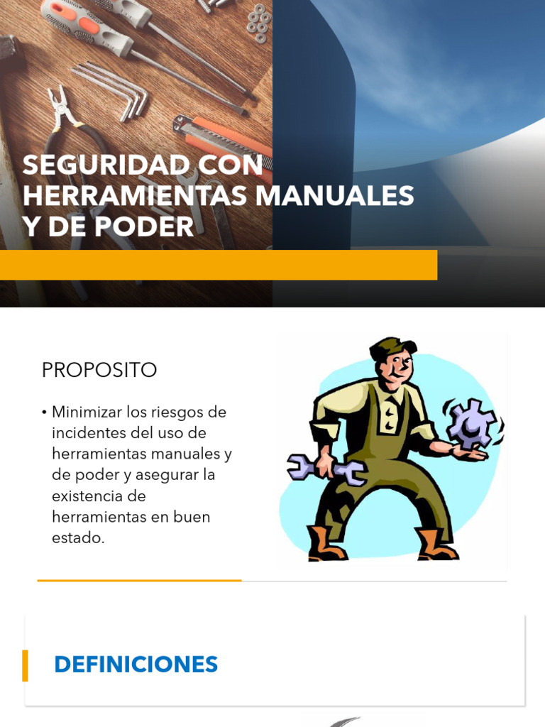 Seguridad Con Herramientas Manuales y de Poder | PDF | Herramientas | Martillo