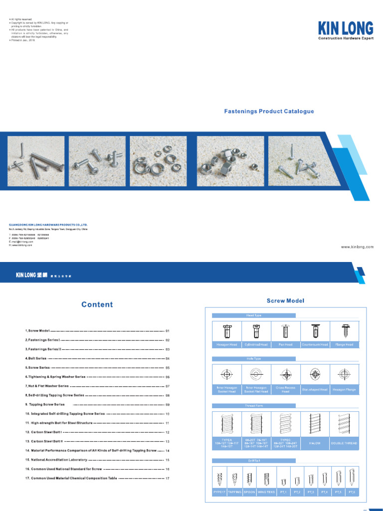 Fastenings Product Catalogue | PDF