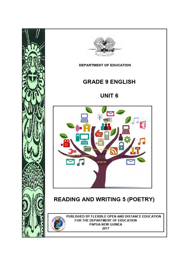 G9 English Language Unit 6 | PDF | Poetry | Metre (Poetry)