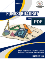 Modul Ajar Matematika - Modul Ajar Persamaan Dan Fungsi Kuadrat - Fase E | PDF