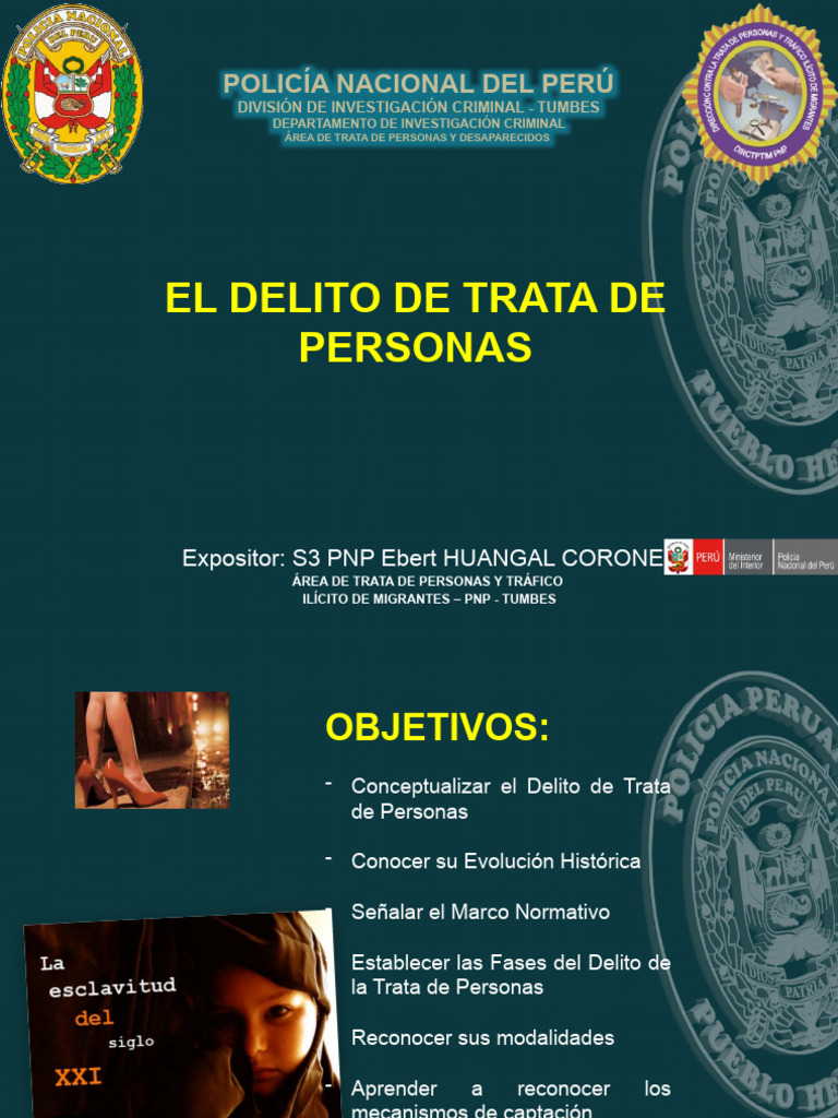 Diapositiva de Trata | PDF | Trata de personas | Justicia