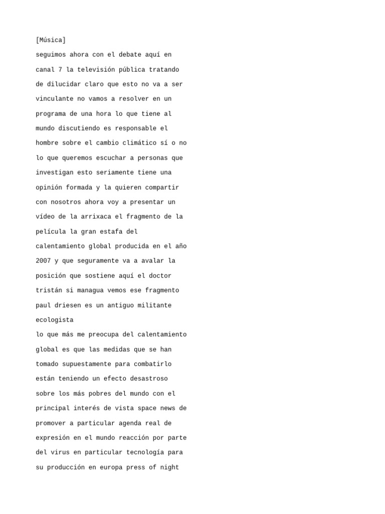 (Spanish (Auto-Generated) ) El Debate - Cambio Climático - 21-08-11 (3 ...