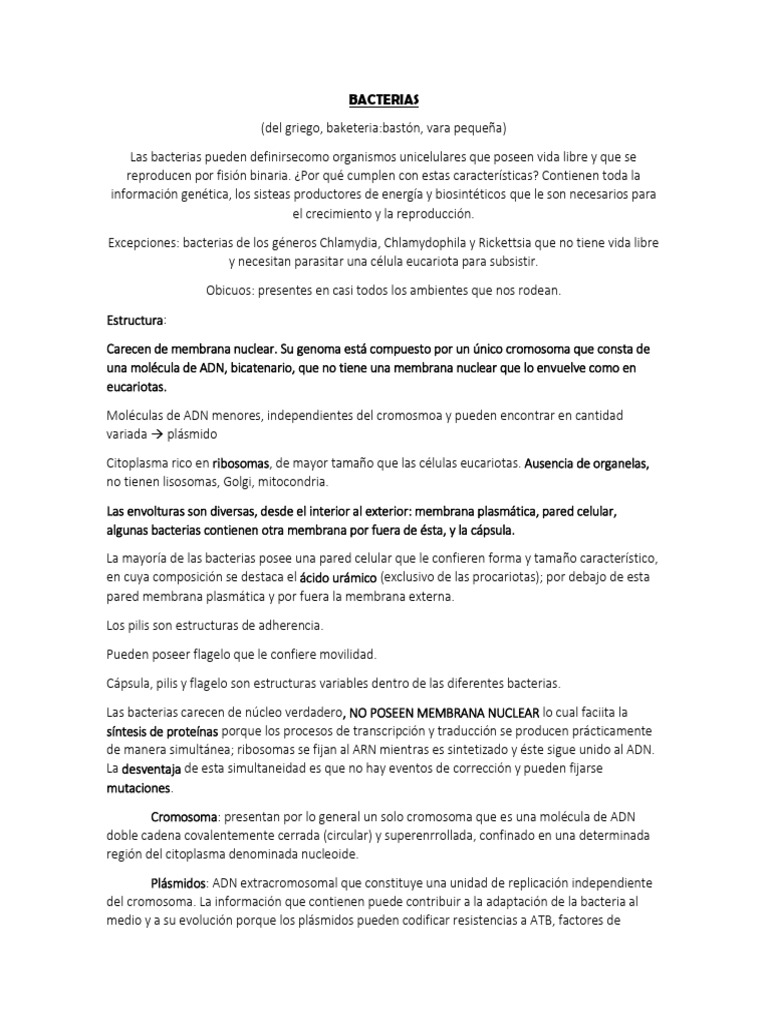 Micro1.Seminario 1 | PDF | Las bacterias | Membrana celular