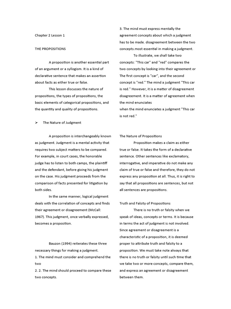 mc4 (Midterm) | Download Free PDF | Proposition | Truth