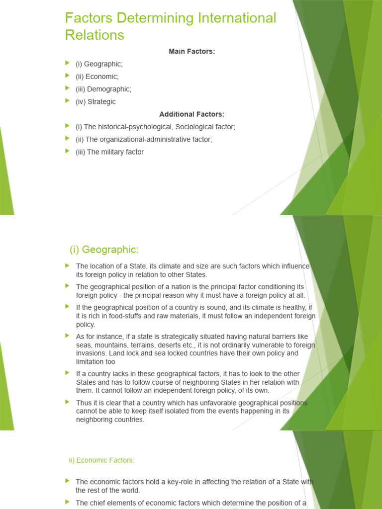 Factors Determining IR | PDF