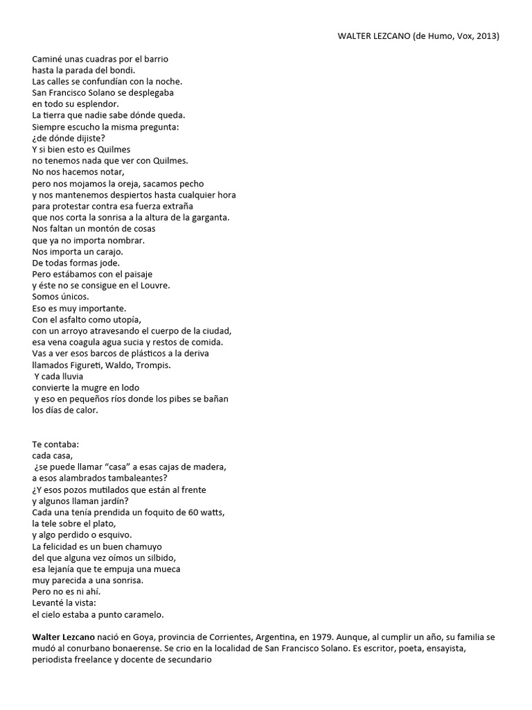 Walter Lezcano | PDF
