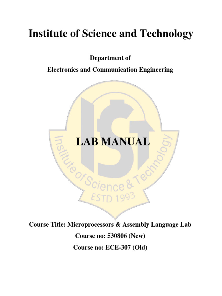 Microprocessor Lab Manual | PDF | Assembly Language | String (Computer ... Microprocessor Lab Manual | PDF | Assembly Language | String (Computer ...