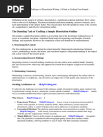 Dissertation Glossary Sample Guide | PDF | Methodology | Thesis