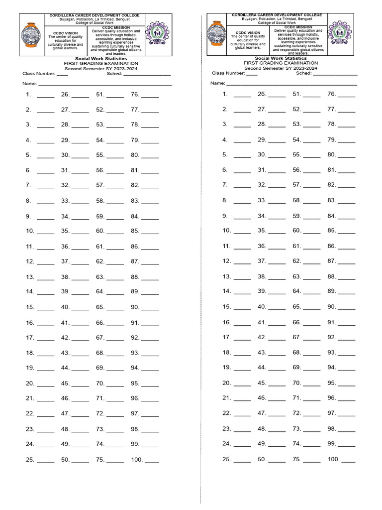 Social Work Exam Statistics 2023-2024 | PDF