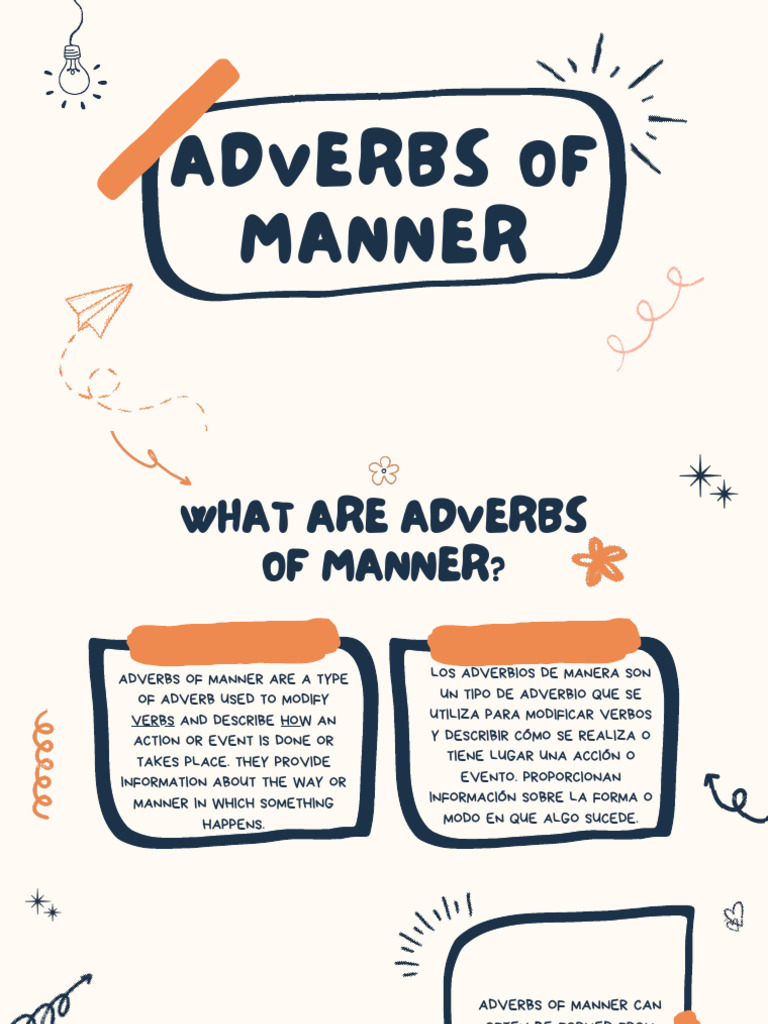 adverbs of manner | PDF | Adverb | Verb