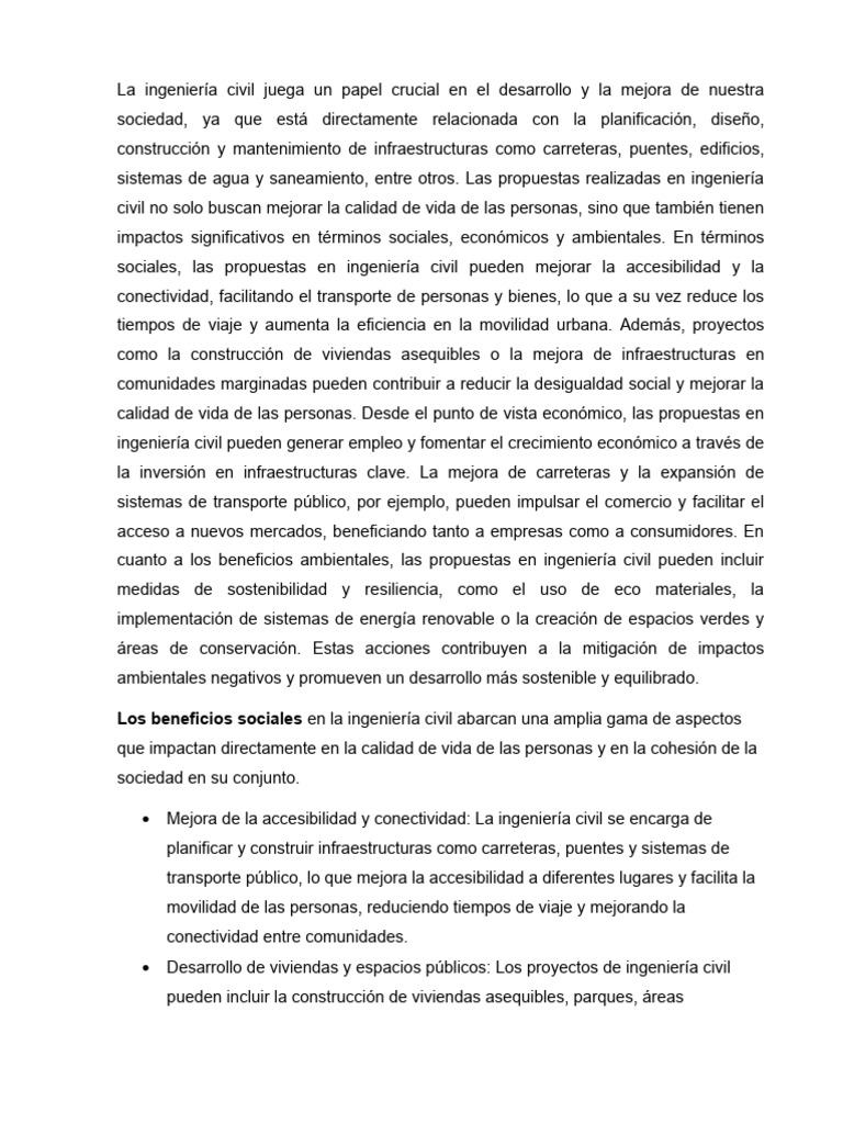 Punto 3 - Respo | PDF | Infraestructura | Ingeniería