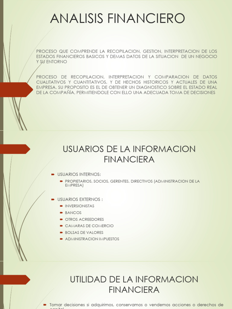Analisis Financiero | PDF | normas internacionales de INFORMACION FINANCIERA | Business