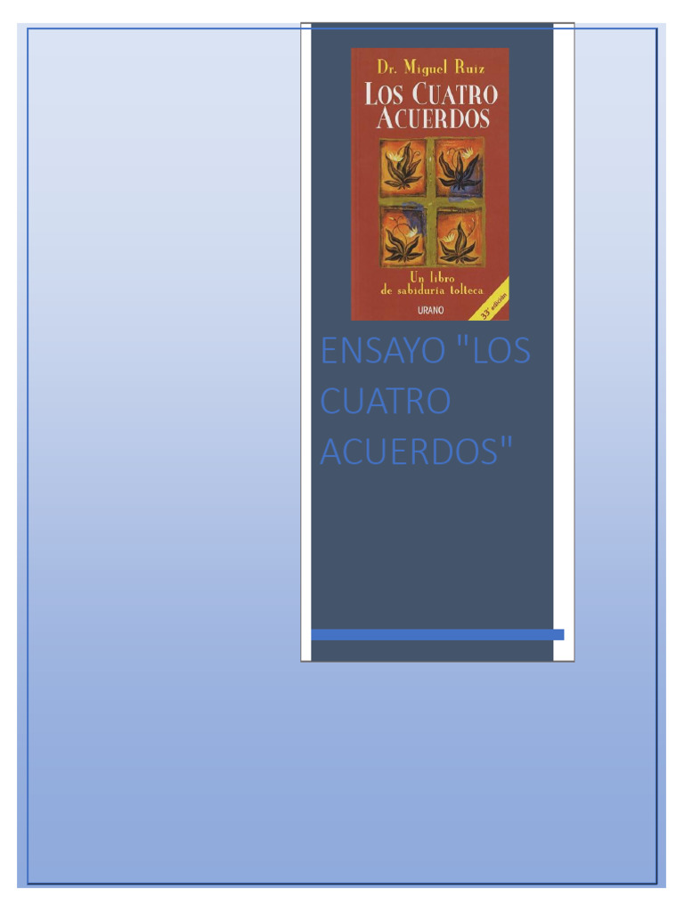 Análisis de "Los Cuatro Acuerdos" | PDF | Felicidad | Amor