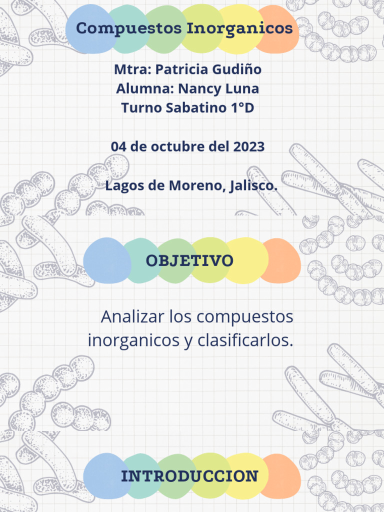 Compuestos Inorganicos | PDF | Óxido | Compuestos químicos