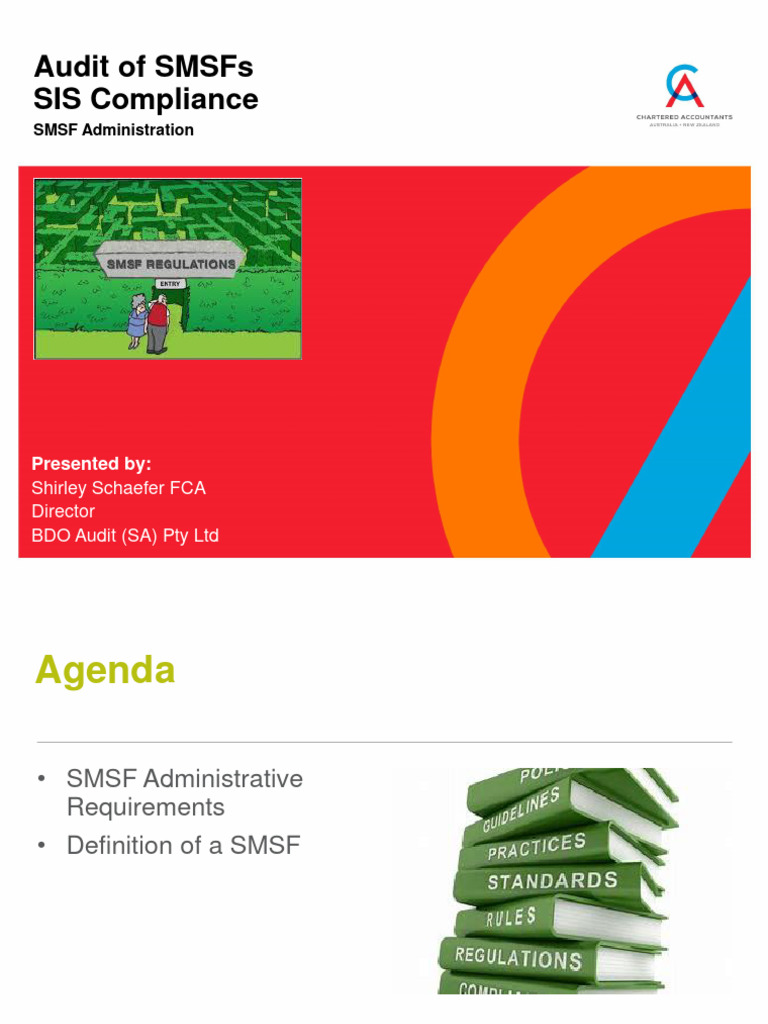 Audit of SMSFs - SIS Compliance - Admin | PDF | Valuation (Finance ...