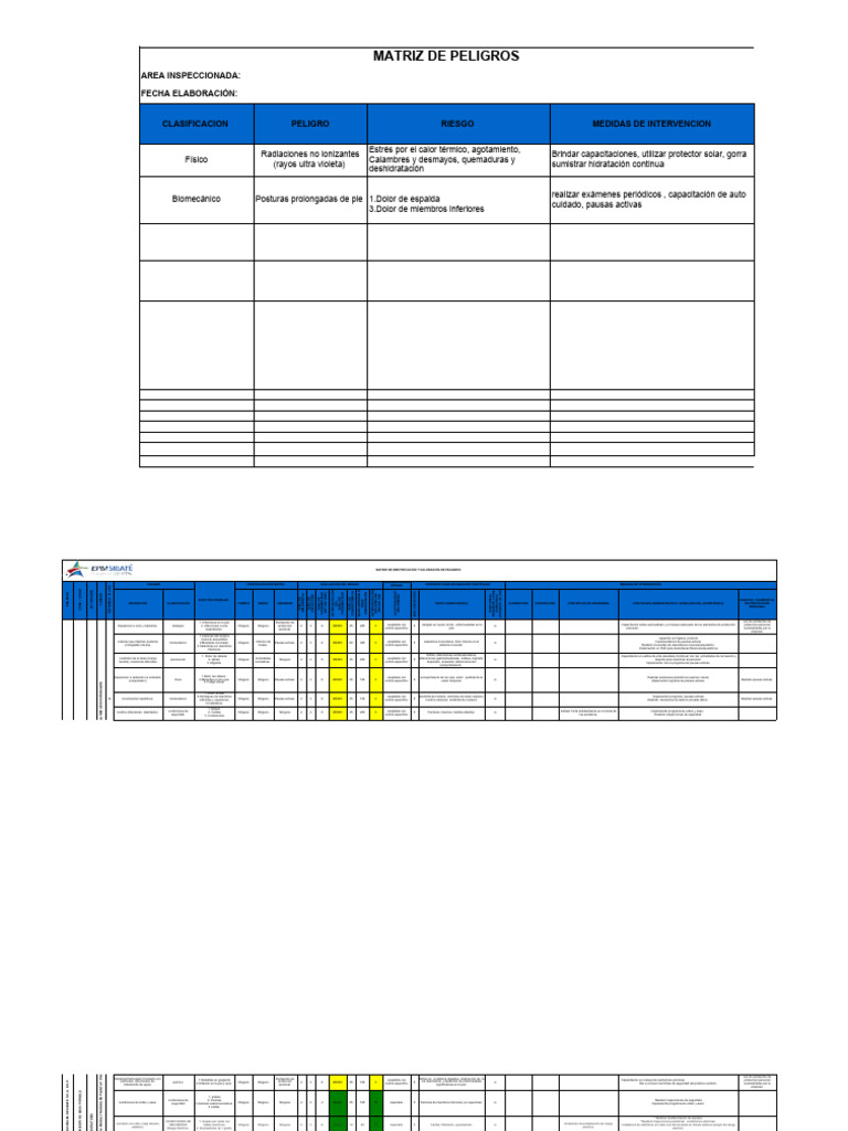 Ejemplo Matriz Peligro | PDF | Dolor de cabeza | Enfermedades y trastornos