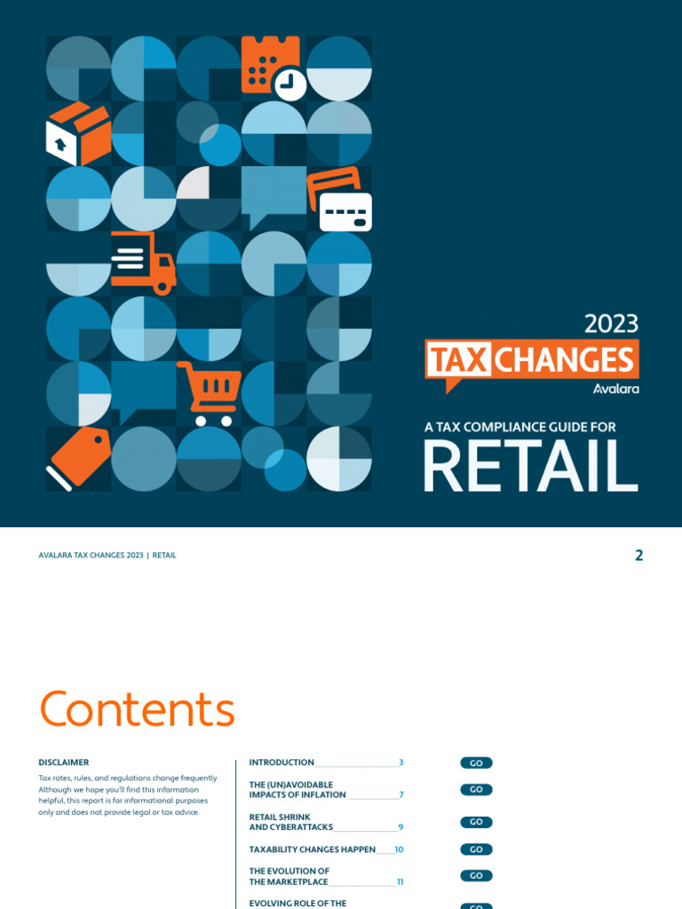 Avalara Retail Tax Changes 2023 | PDF | Retail | Taxes