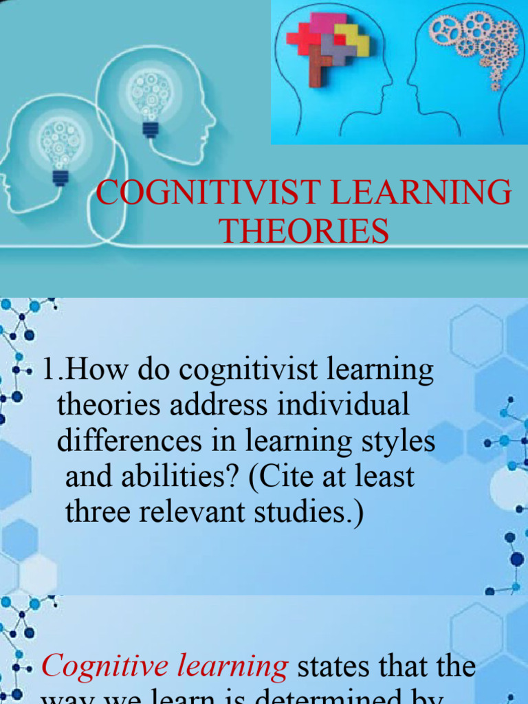 GROUP 6 Cognitivist Learning Theory | PDF | Learning | Learning Theory ...
