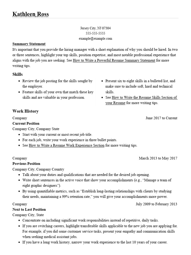 Mid-Career Resume Guide | PDF | General Educational Development | Résumé
