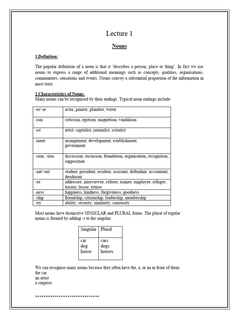 Gr1 | PDF | Plural | Grammatical Number