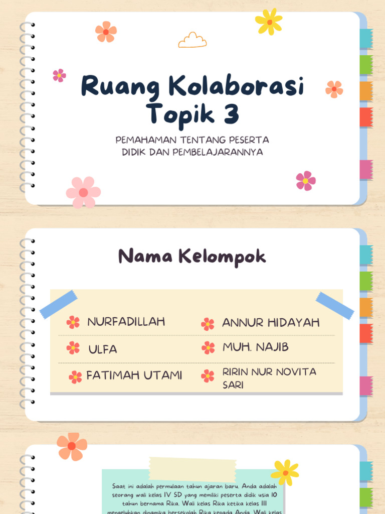 Ruang Kolaborasi Topik 3 Pemahaman Peserta Didik | PDF | Kesehatan Holistik
