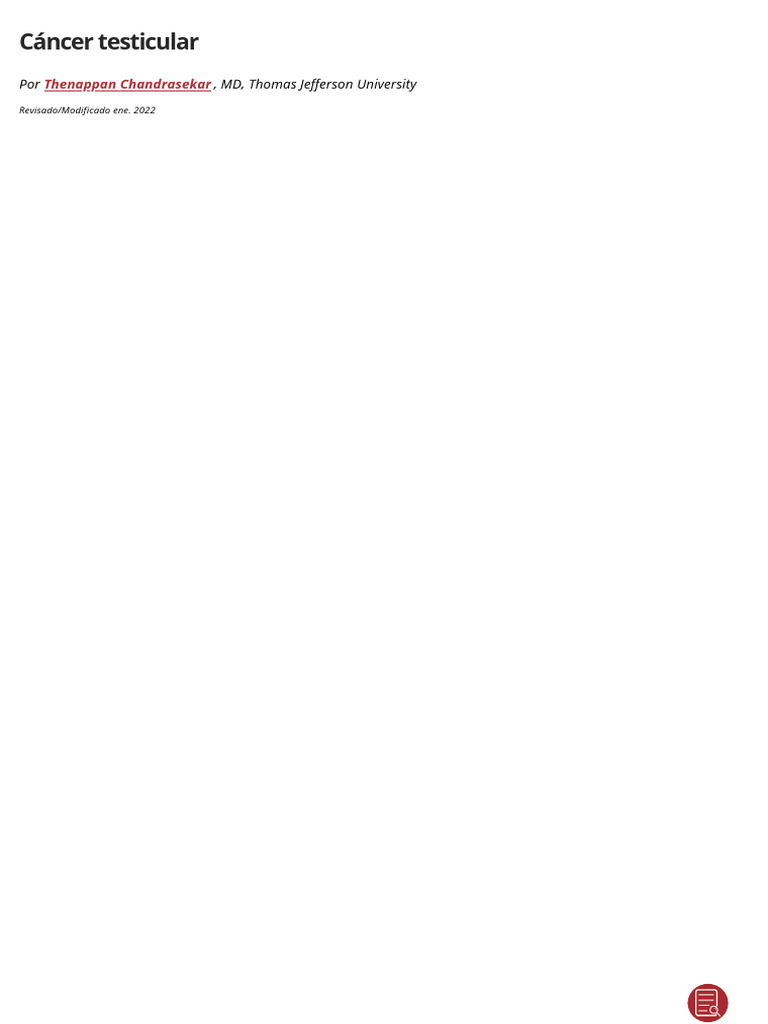 Manual MSD Document | Descargar gratis PDF | Cáncer | Metástasis