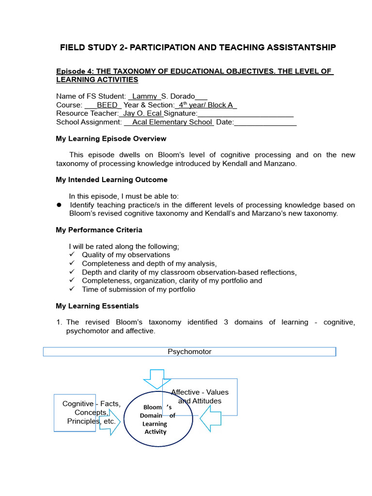 FS2 Episode 4 Done | PDF | Learning | Metacognition FS2 Episode 4 Done | PDF | Learning | Metacognition