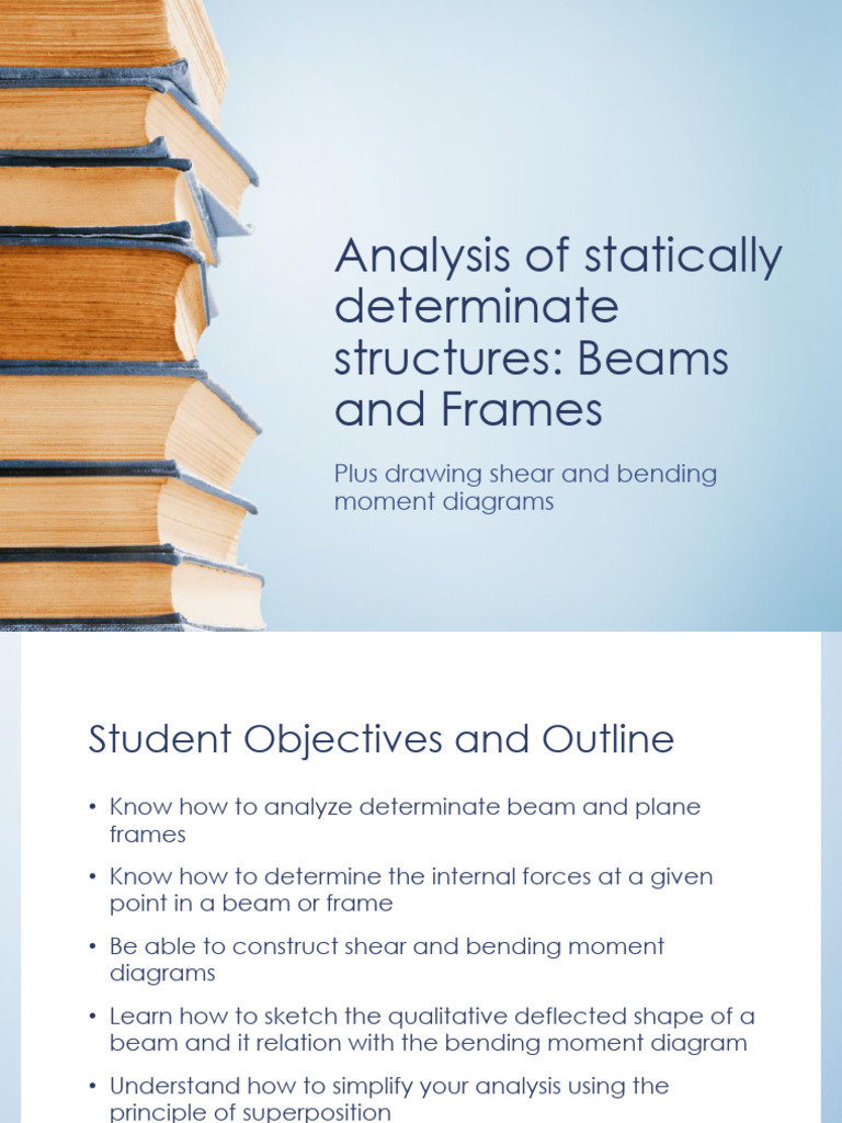 04. Analysis of determinate beam and frame - review | PDF | Bending | Beam (Structure)