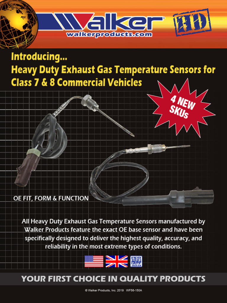 Heavy Duty Exhaust Gas Temperature Sensor Wf56-150a | PDF | Truck ...